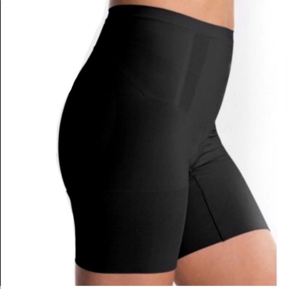 SPANX | Intimates & Sleepwear | Spanx Mid Rise Black Oncore Thigh ...